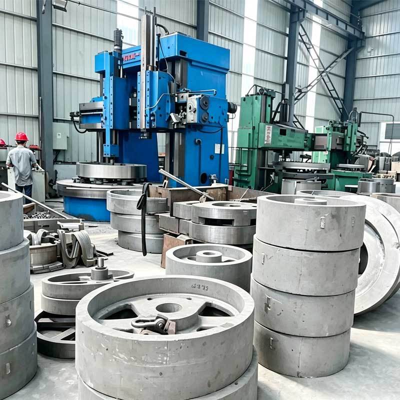 This area houses pulley preliminary processing equipment and production workshop.