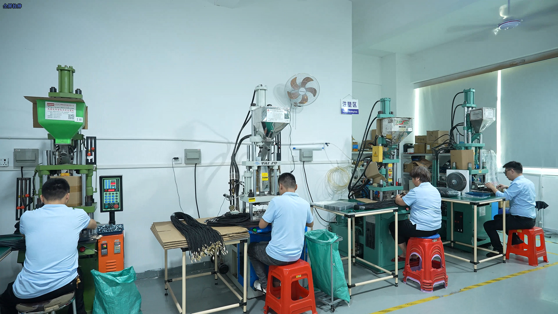 Fiber optic cable assembly and molding