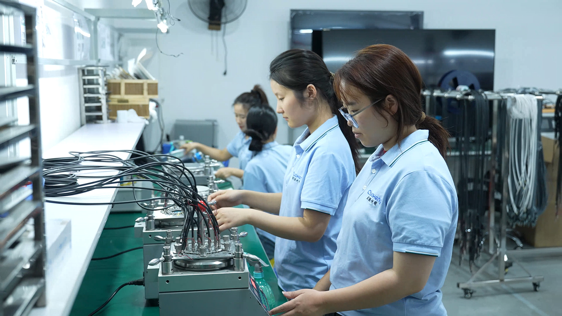 Fiber optic connector termination and polishing