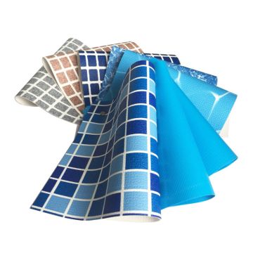 Quality Coated PVC Pool Liner With Cleartarpaulin Pattern Temperature Resistant for sale
