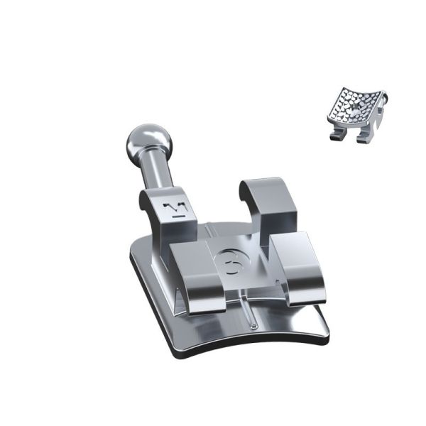 Quality DTC Mim Monoblock Orthodontic Laser Dental Bracket MBT Roth Metal Brace with 3W/Hook for sale