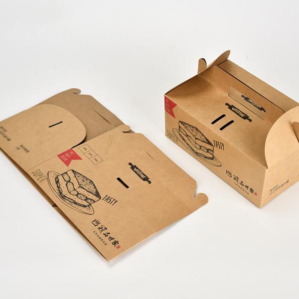 Quality Food Safe Fried Chicken Paper Togo Boxes Packaging Carry Out Containers for sale