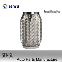 Quality Dampens Vibrations 3 Inch Stainless Steel Exhaust Flex Pipe 45*100mm for sale