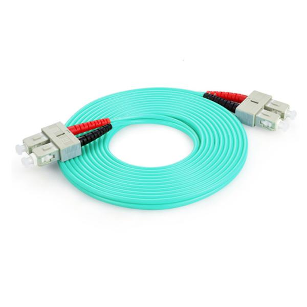 Quality 10GB Multimode Fiber Patch Cord SC UPC Connector PVC / LSZH Jacket for sale