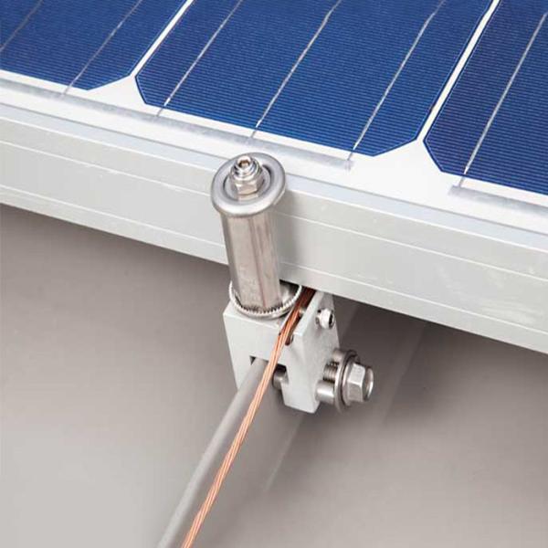 Quality Anodizing Metal Roof Solar Panel Clamps Standing Seam Tin For Frameless PV for sale