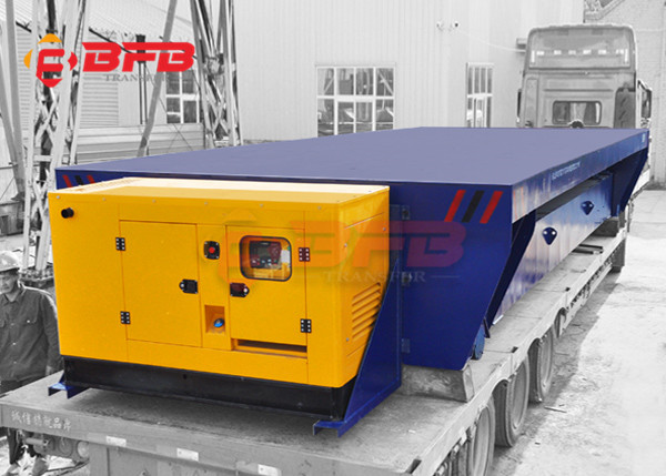Quality 75t Steerable Mold Transfer Cart Q235 Diesel Operated Hand Pendant for sale