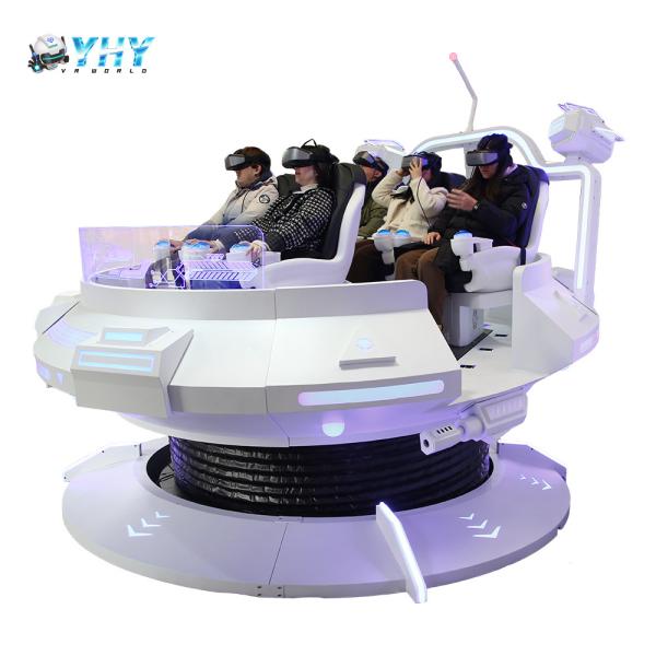 Quality 360 Degree Simulator VR UFO Shooting Arcade Machine With 3 DOF Platform Movement for sale