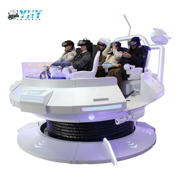 Quality 360 Degree Simulator VR UFO Shooting Arcade Machine With 3 DOF Platform Movement Immersive VR Cinema for sale