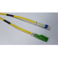 Quality OPTICKING LC TO E2000 APC Patch Cord White Black Yellow for sale
