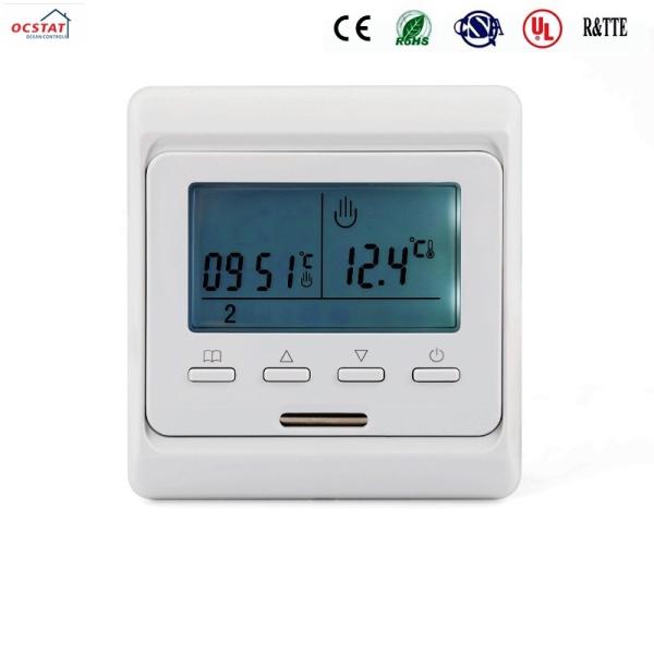 Quality Temperature Control Underfloor Water Heating Room Thermostat Wired 7 Day Programmable for sale