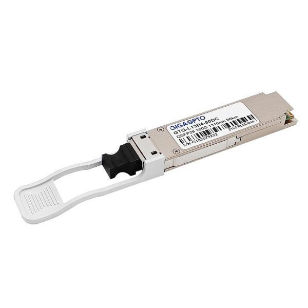 Quality 100GBASE ZR4 QSFP28 80km 1310nm DOM Duplex LC SMF Optical Transceiver Module for sale