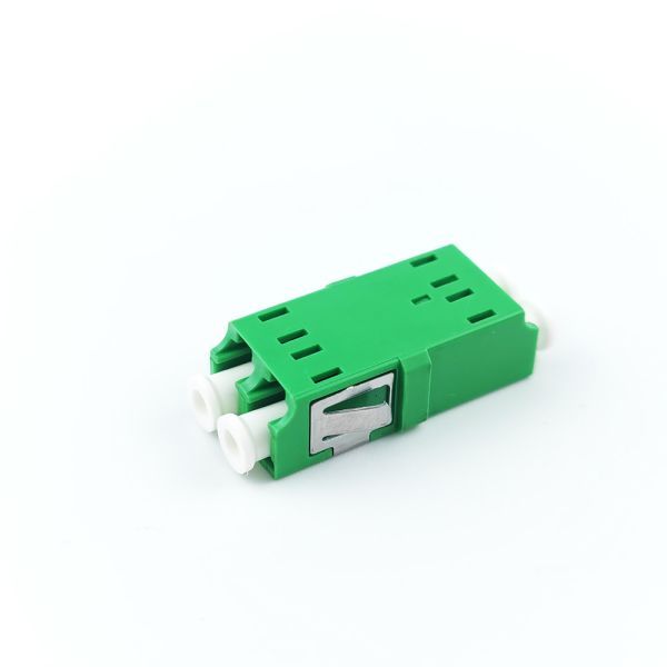 Quality Standard Flange 2-Port Earless LC APC Fiber Optic Adapter for Optical Fiber Connection for sale