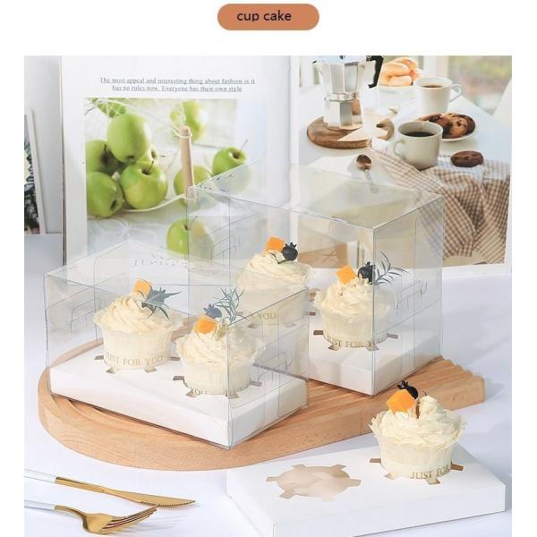 Quality 12 Holes Transparent Cupcake Box Kraft Paper Cake Box/Container for Regular for sale