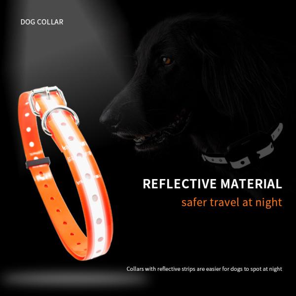 Quality All-Season Reflective Dog Collar Hundehalsband No Pull Adjustable TPU Hardware for sale