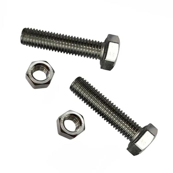Quality Stainless Steel Hexagon Flange Bolts Aisi 304 Stainless Grade 8.8 Hex Bolt And Nut Din931 Din933 Hex Boulon Baut Titaniu for sale