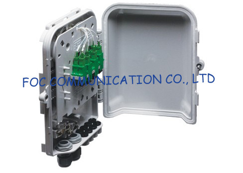 Quality Fiber Optic Distribution Box 8 Ports Splitters and Adapter Loaded For FTTH Networks for sale