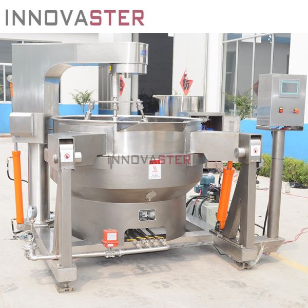 Quality Automatic Tilting Planetary Food Processing Machine with Stirrer and Heating for sale