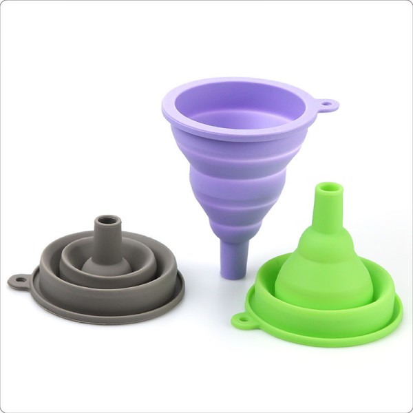 Quality Bulk Silicone Folded Funnel | Food Grade Collapsible Funnel Wholesale for sale