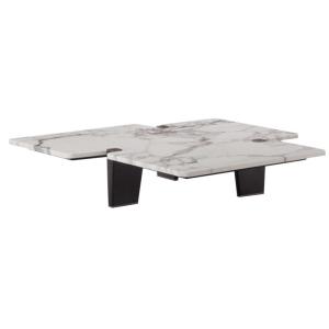 Quality High End Coffee Table Contemporary With Marble Wood Hardware For Home Hotel for sale