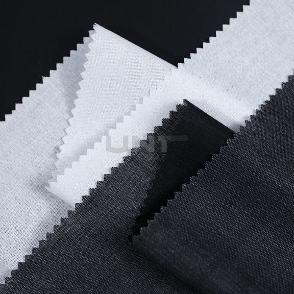 Quality 70 gsm Plain Weave Shirt Interlining with PA Adhesive for Collar and Cuff for sale
