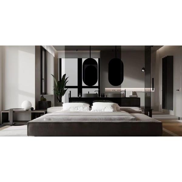 Quality Classic Hotel Double Bed Modern Solid Wood King Bed for sale