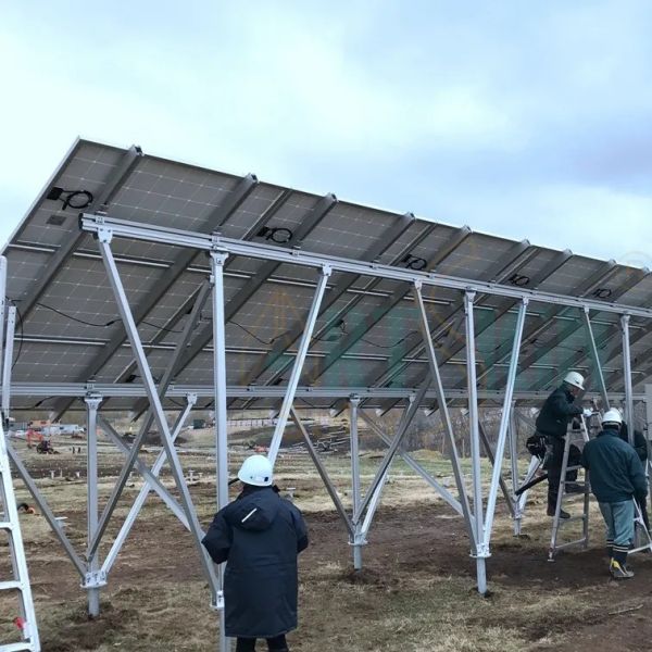 Quality Sliver or Customization AL6005-T5 Solar Carport with Panels Parking Racking for sale