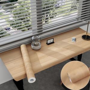 Quality Modern Wood Grain PVC Wallpaper Self-Adhesive Moisture-Proof for sale