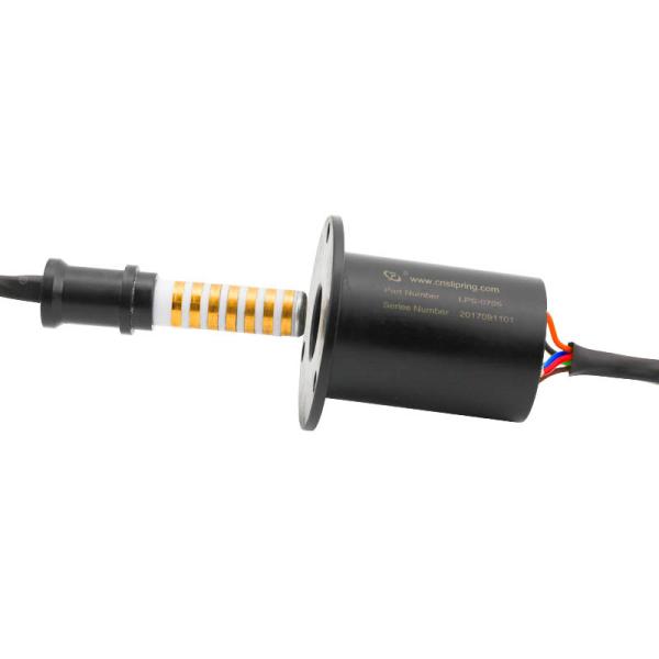 Quality Precious Metal Contact Slip Ring Electric Motor 7 Circuits Transmitting 5A Per Wire for sale