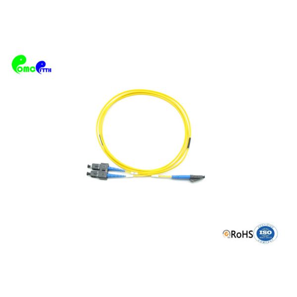 Quality SC UPC To LC UPC G657A1 LSZH Fiber Optic Patch Cables 2.0mm for sale