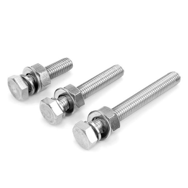 Quality Hex Drive 8.8 Grade Stainless Steel Bolts 120 Thread Length Polished Hex Head Bolts 1 Pitch for sale