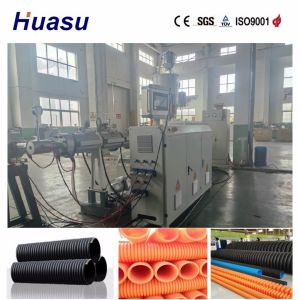 Quality High-Accuracy Single Wall Corrugated Pipe Extrusion Line with Full Intermeshing for sale