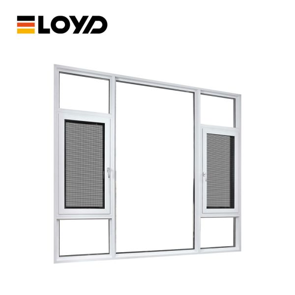 Quality Apartment Hotel Double Glazed Tempered Glass Casement Windows With Screen Replacement for sale
