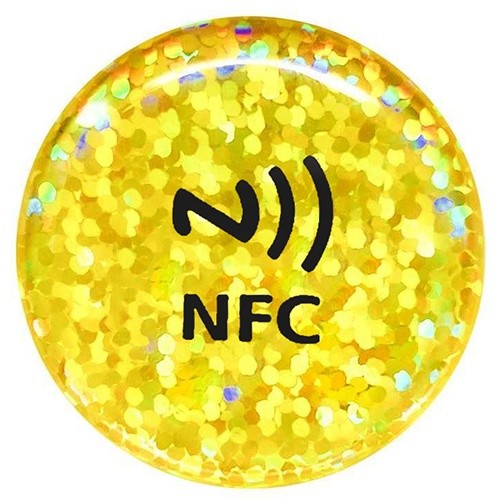 Quality Custom Logo Print 13.56 Mhz NFC Round Epoxy Waterproof z Programmable Sticker for sale