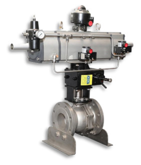 Quality Three Position Rotary Pneumatic Actuator 125 Degree 180 Degree for sale
