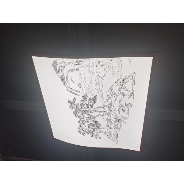Quality Bigger Size Square Pendant Panel Light With Pictures Cover Films With Soft for sale