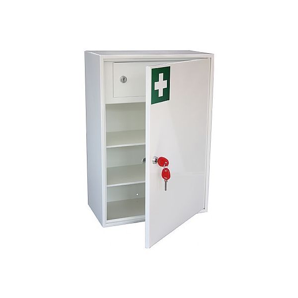 Quality Empty Metal First Aid Cabinet , Medical Storage Cabinet With Drawer for sale