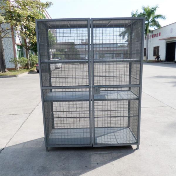 Quality 1000L/H Wire Mesh Steel Storage Cage Galvanized Stackable Pallet Cages for sale