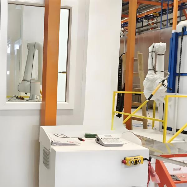 Quality Fast Change Color Powder Coating Booth with Cyclone Recovery System for sale