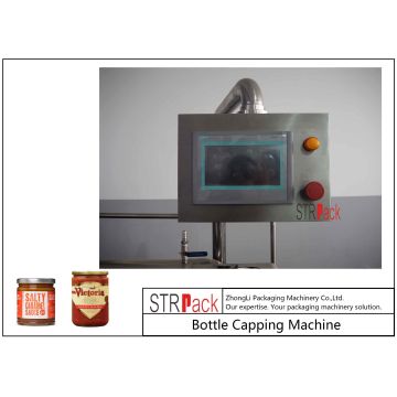 Quality Sauces Jam Glass Bottle Capping Machine , Twist Off Cap Vacuum Lug Capping for sale