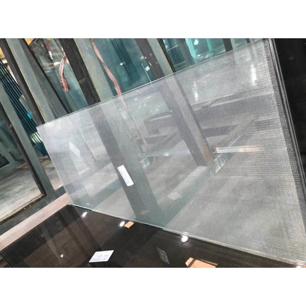 Quality 4mm Metal Coated Mesh Laminated Glass for sale