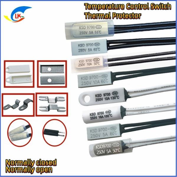 Quality Ksd9700 Thermal Protector Plastic Case Normally Open Thermostat Temperature for sale