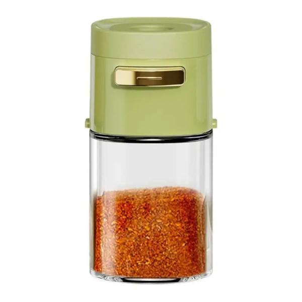 Quality Household Sealed Kitchen Spice Jar Quantitative Glass Seasoning Bottle for sale