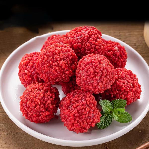 Quality Crispy Red Flower Granules Panko for Fried Lychee Shrimp Balls for sale