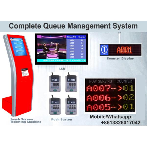 Quality Automatic Ticket Dispenser Intelligent Multi-services Electronic Bank Queue System for sale