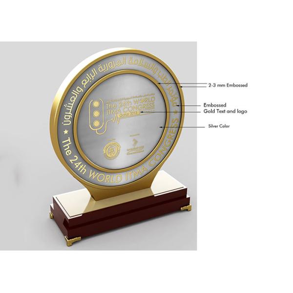 Quality Die Casting Custom Award Trophies Round Shape For Business Activities for sale