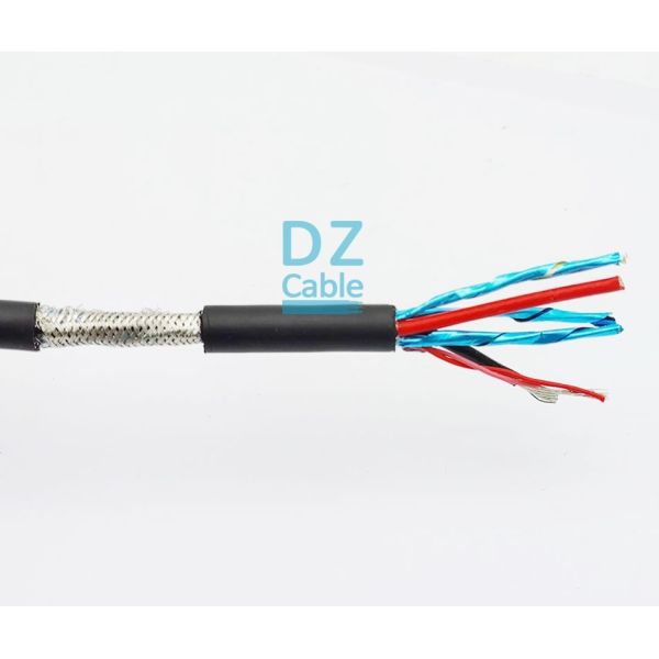 Quality Custom Industrial Cable – Multicore + Multipair Shielded TPV Cable 4 Pairs + 2 for sale