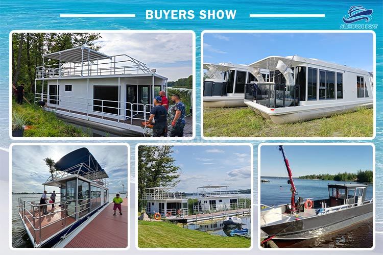 Houseboat living area
