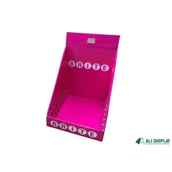 Quality CMYK Cardboard Counter Display Stands Boxes Hair Shadow 300mm for sale