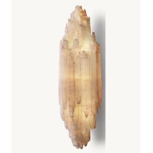 Quality Natural Selenite Wall Sconce 100V - 277V Crystal Wall Lights Indoor for sale
