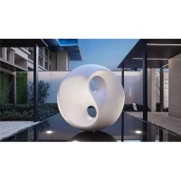 Quality Mirror Metal Water Fountain Sculpture Pool Waterscape Stainless Steel Abstract for sale